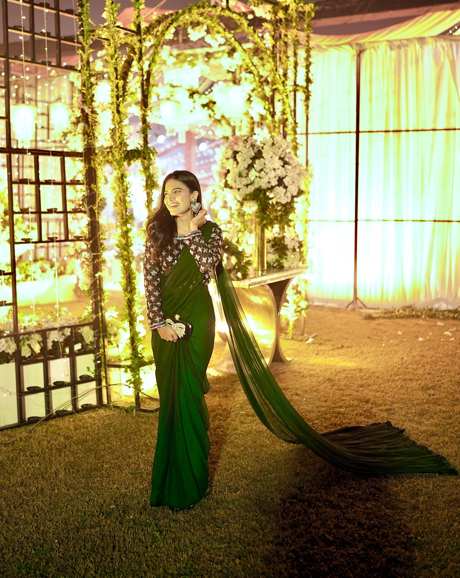 Emerald Saree – Rain Closet